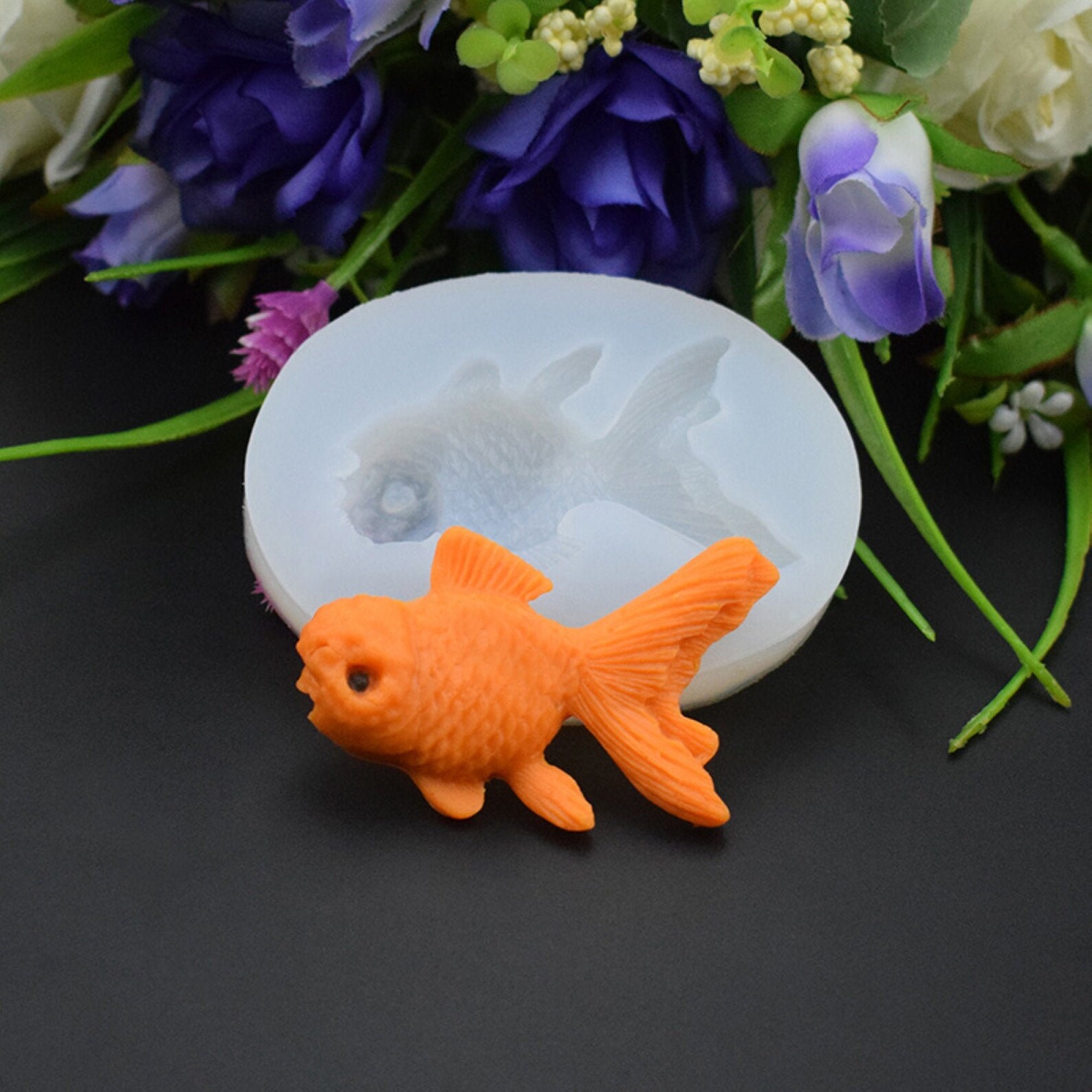 Goldfish Silicone Mold Polymer Clay Moulds DIY Fondant Cake - Etsy