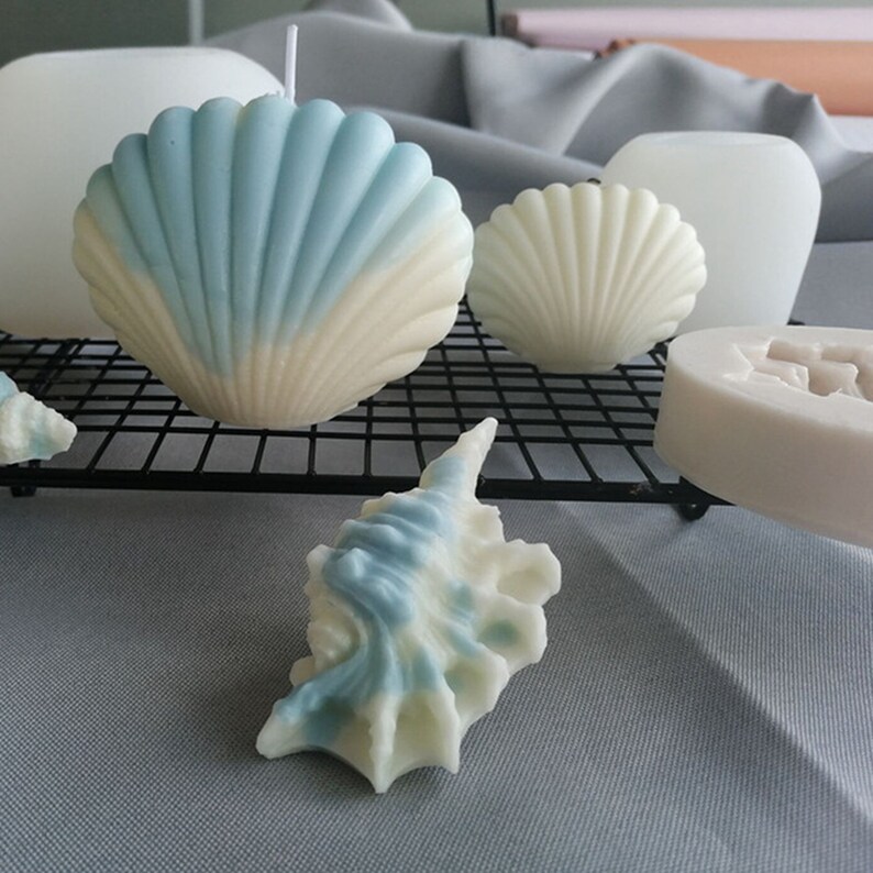 Silicone Conch Shell Mold for Handmade Chocolate Soy Wax | Etsy