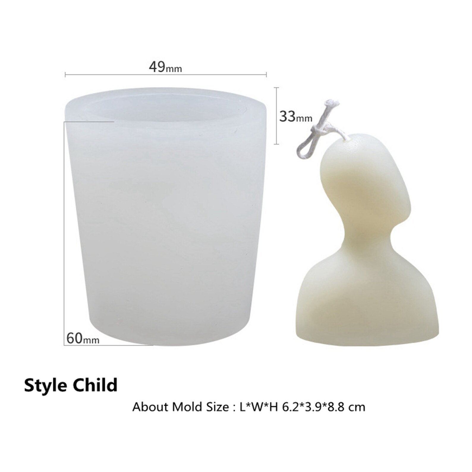 Silicone Scented Candles Mold Nordic Abstract Portrait Mold - Etsy