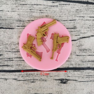 Gun Silicone Mold for Candy Fondant Chocolate Cupcake Cake Decoration ...