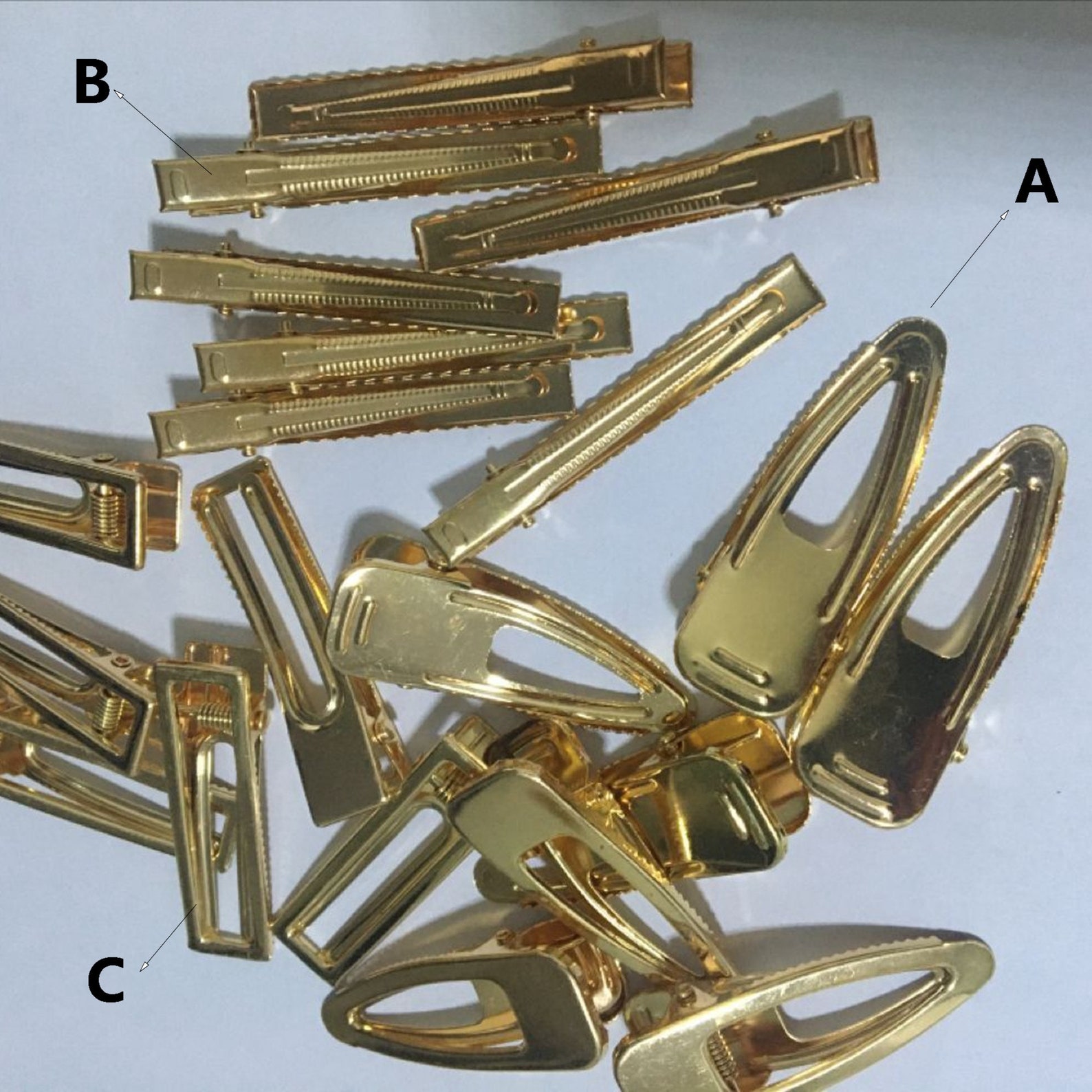 DIY Hair Clip Silicone Resin Mold With 6pcs Golgden Hair Snap | Etsy