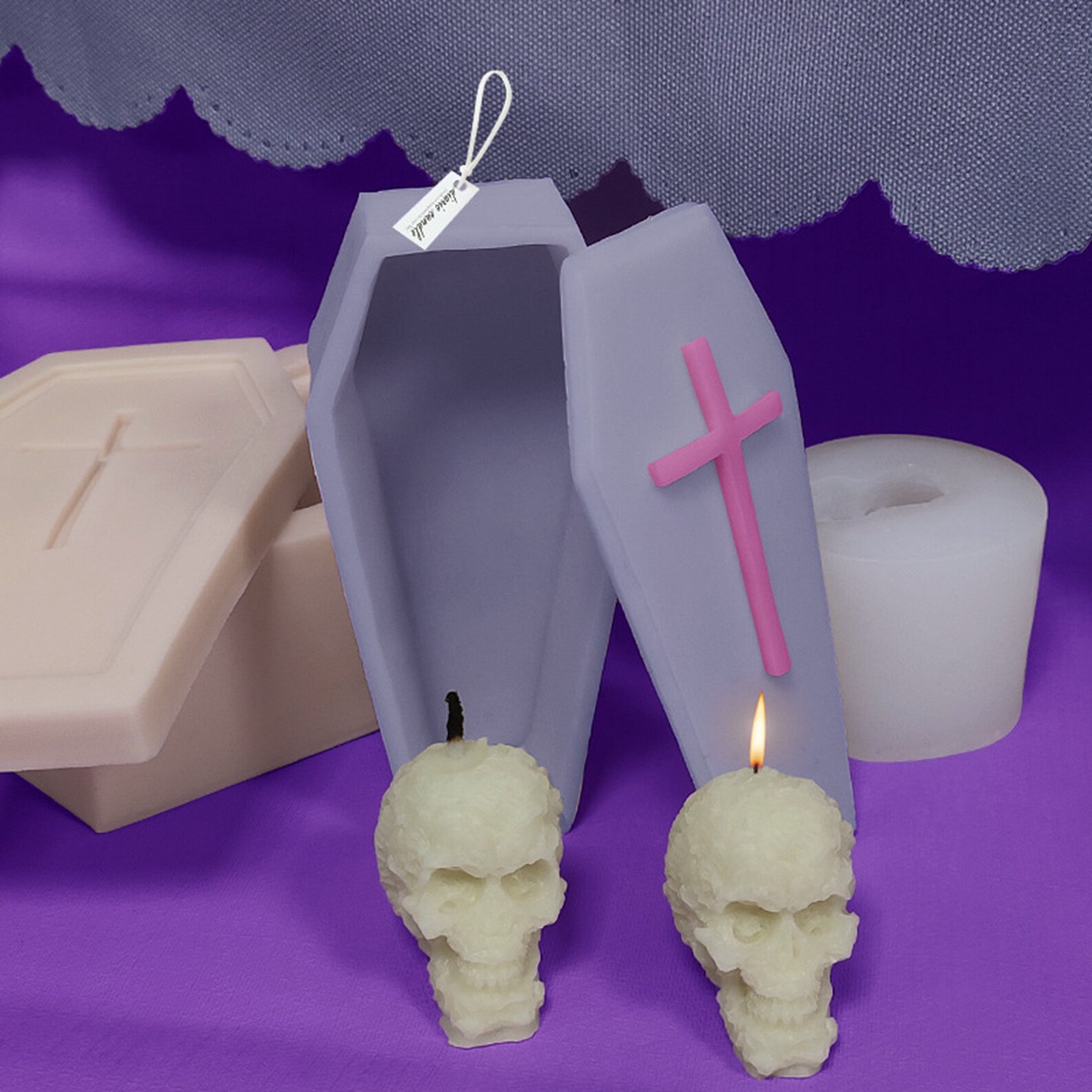 Halloween Silicone Mold Zombies Skeletons Skull - Etsy