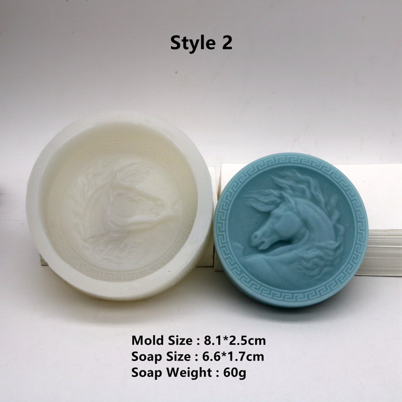 Horse Soap Mold: Circular Silicone Lotion Bar Mould - Etsy