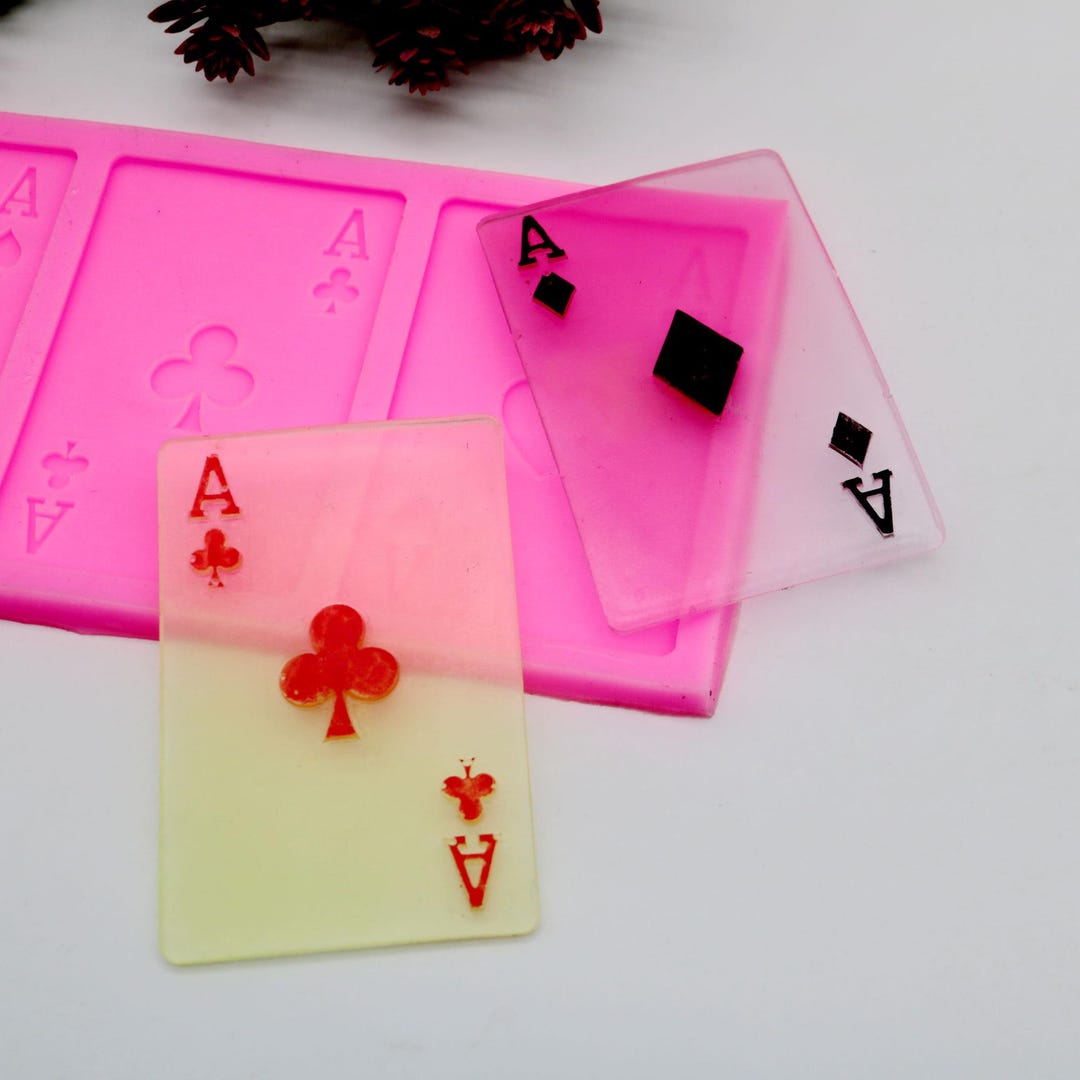 Poker Silicone Mold Playing Cards Moulds for Fondant Chocolate Candy ...