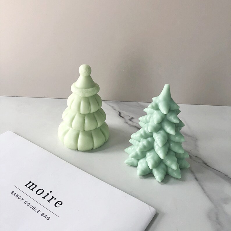 Silicone Santa Mould Christmase Trees Mold for Handmade Wax - Etsy