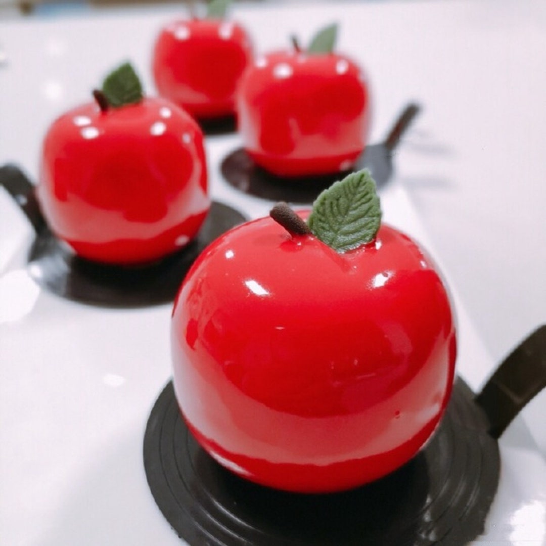 Silicone Apple Mold of 8 Cavities for Mousse Soap Lotion Bar Making ...