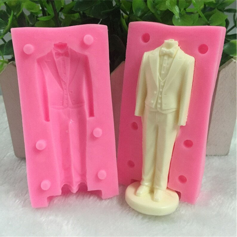3D Bride Groom Silicone Mold for Fondant Chocolate Gum Paste - Etsy