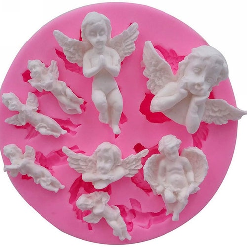 Lovely Angel Baby Silicone Mold Baby Shower Fondant Molds - Etsy