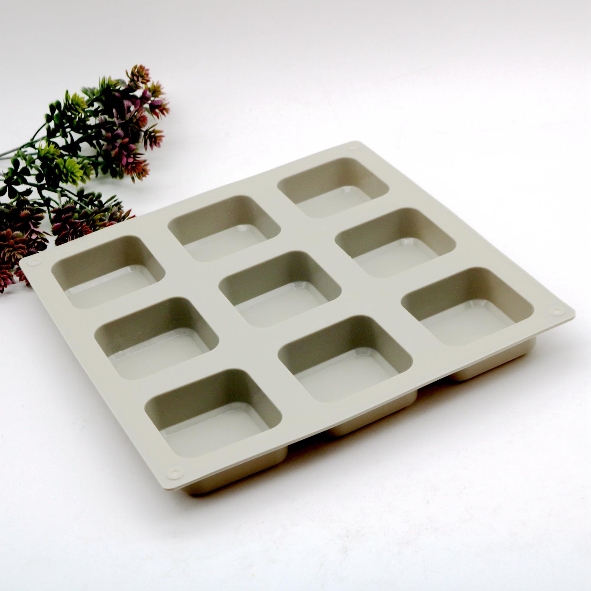Square Silicone Soap Mold: Lotion Bar Making Tool 9-cavity - Etsy