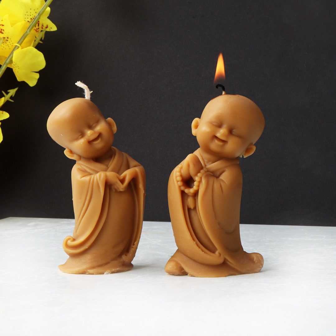 Silicone Monk Moulds Candles Resin Clay Plaster Ornaments Making Tool 5 ...