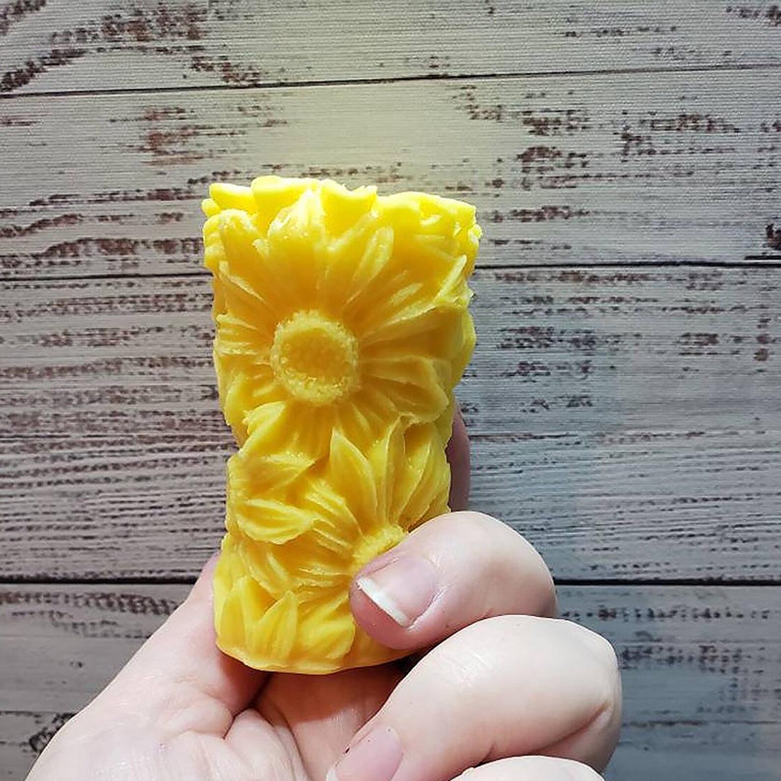 Silicone Candles Mold Pillar Flower Candle Mold Handmade Soy - Etsy