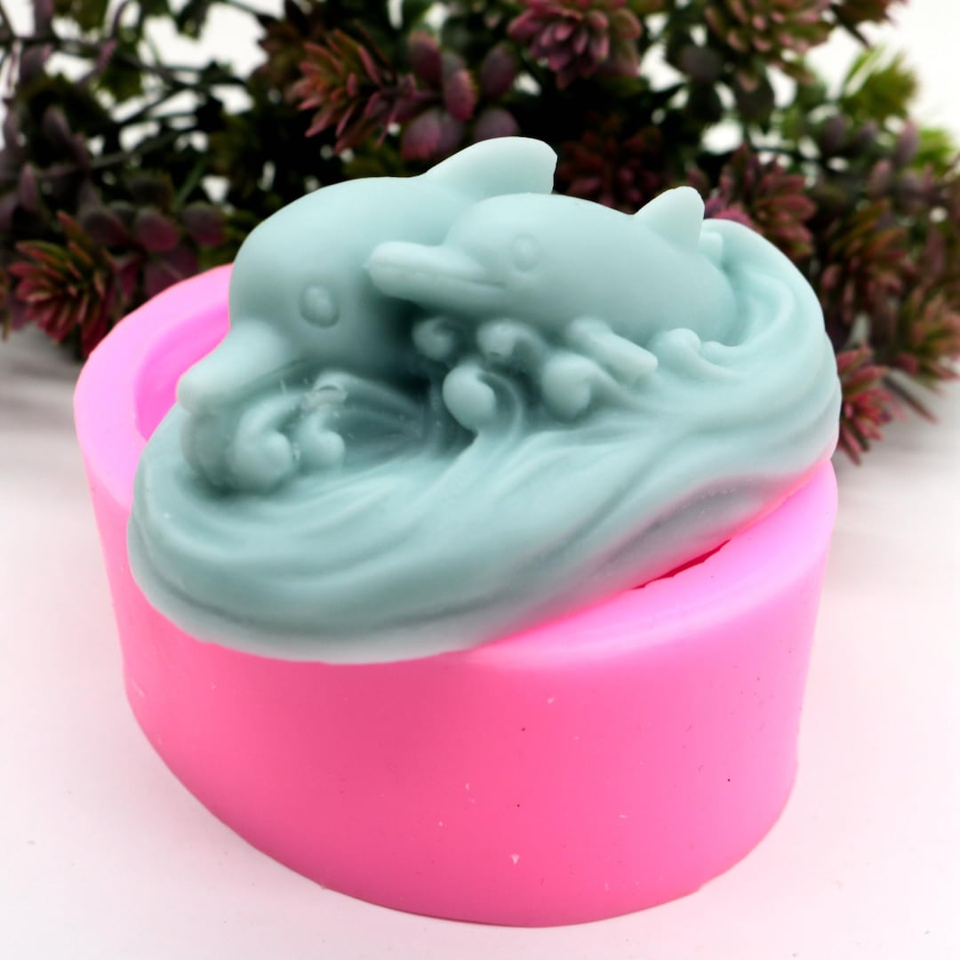 Dolphin Silicone Mold: Cake Topper, Chocolate, Jelly, Pudding, Soap ...
