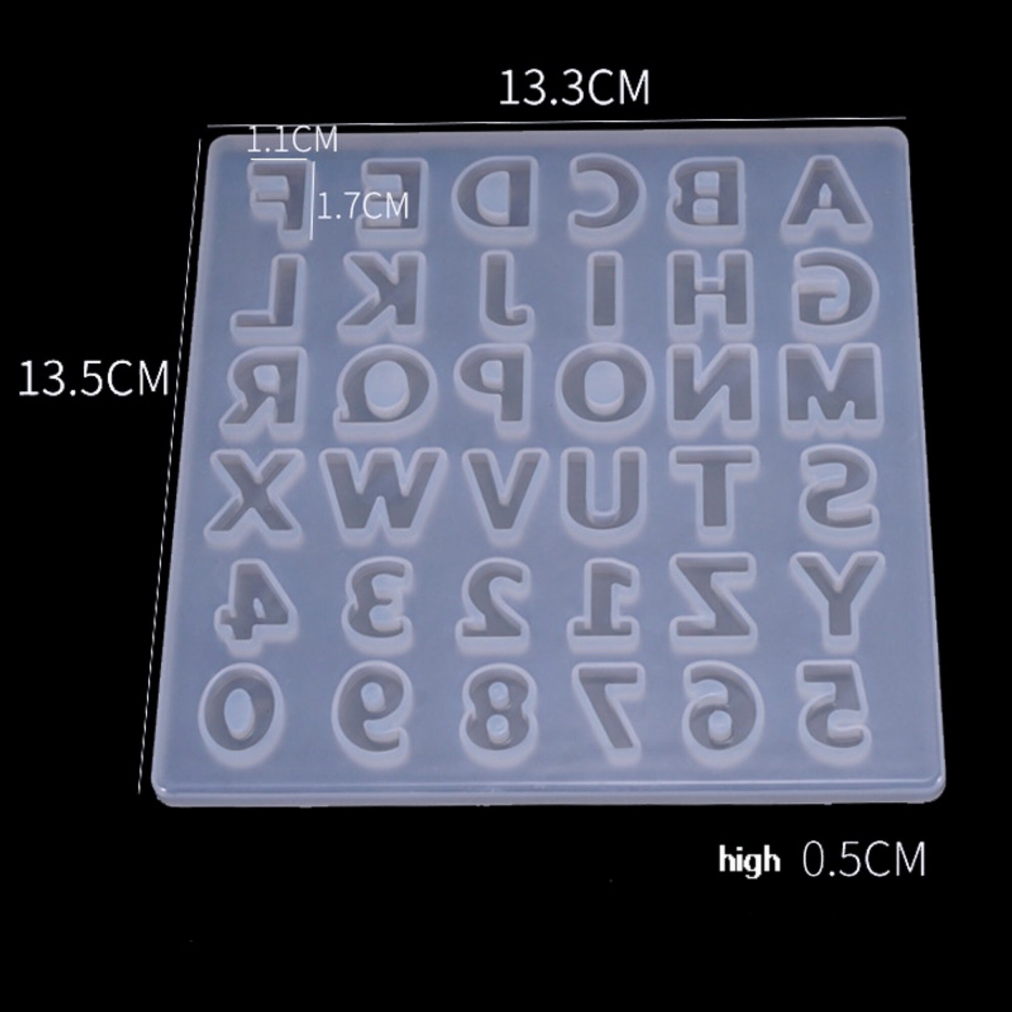 3D Epoxy Resin Mold Letters and Numbers for Earring Pendant - Etsy