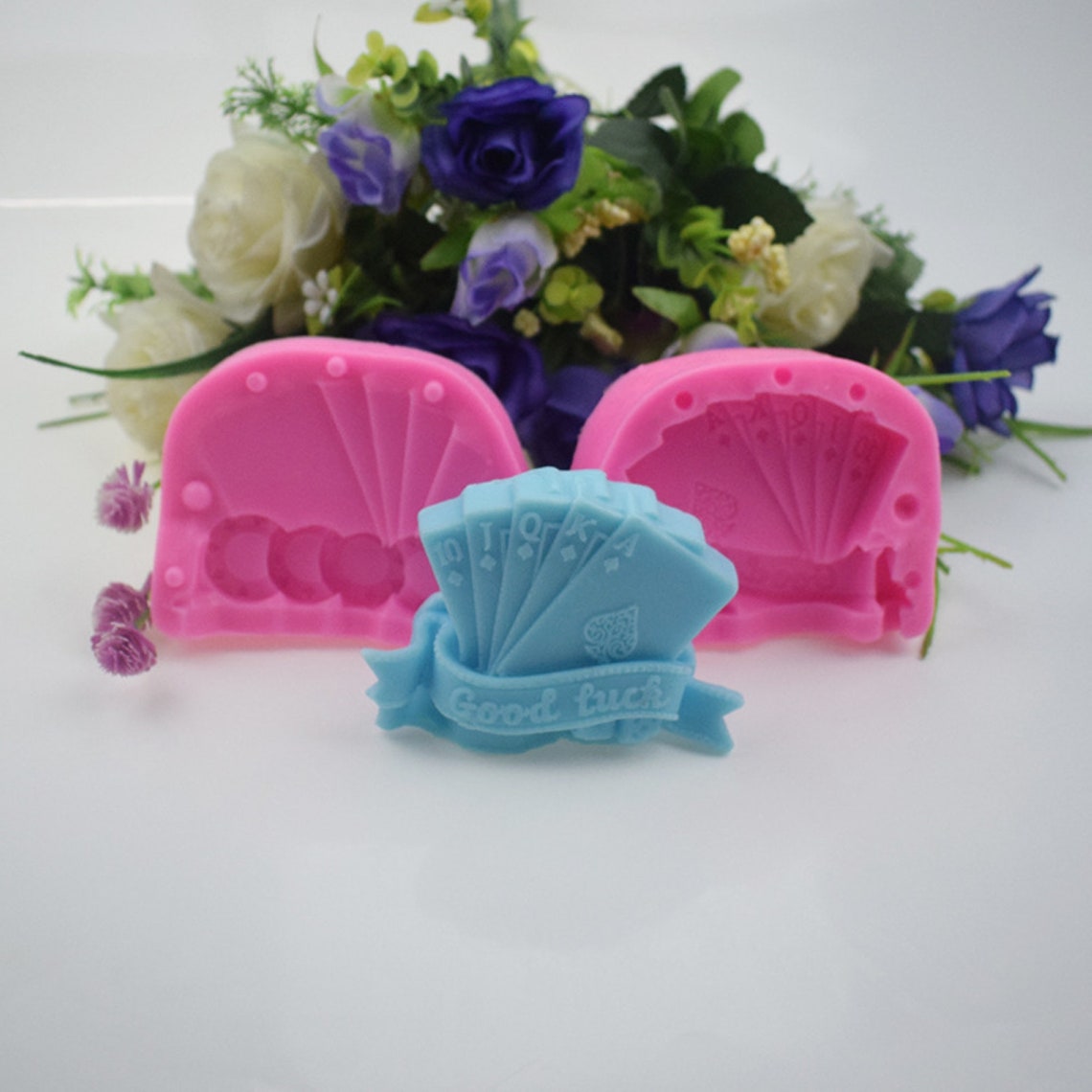 Poker Mold Silicone Cupcake Cake Topper Mold Fondant Mold | Etsy