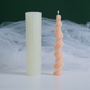Screw Rod Candles Mold Silicone for Handmade Church Candles Wedding ...