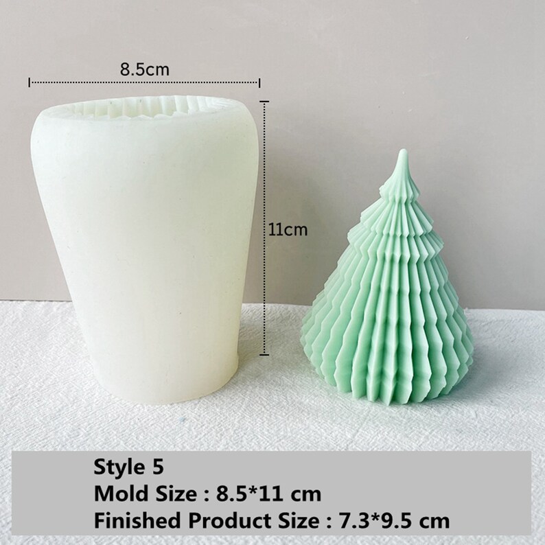 Silicone Santa Mould Christmase Trees Mold for Handmade Wax - Etsy