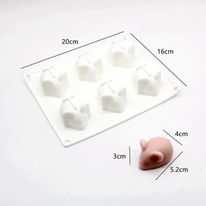 Mouse Molds Set of 6pcs for Mousse Cake Pudding Ice Cube Tray Soap ...