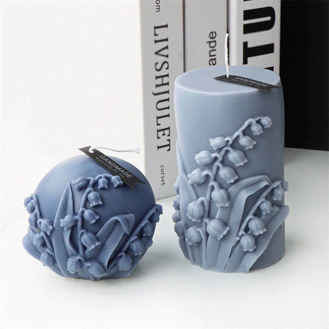 Silicone Embossed Candle Mold Scented Candles Making Tool DIY 4 Styles ...