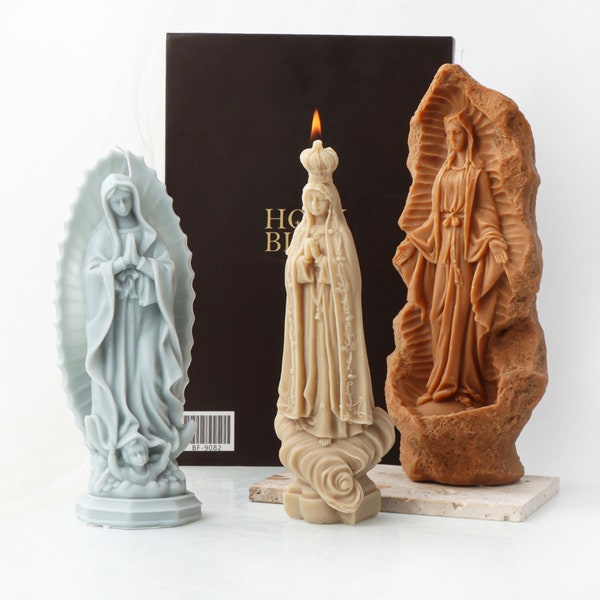 Virgin Mary Statue Clay - Etsy