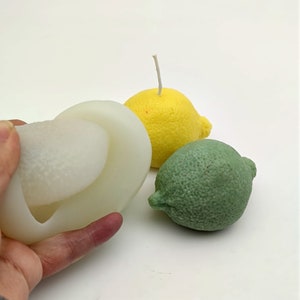 3D Lemon Mold for Candle Mousse Cake Ice Cube Plaster Soap - Etsy