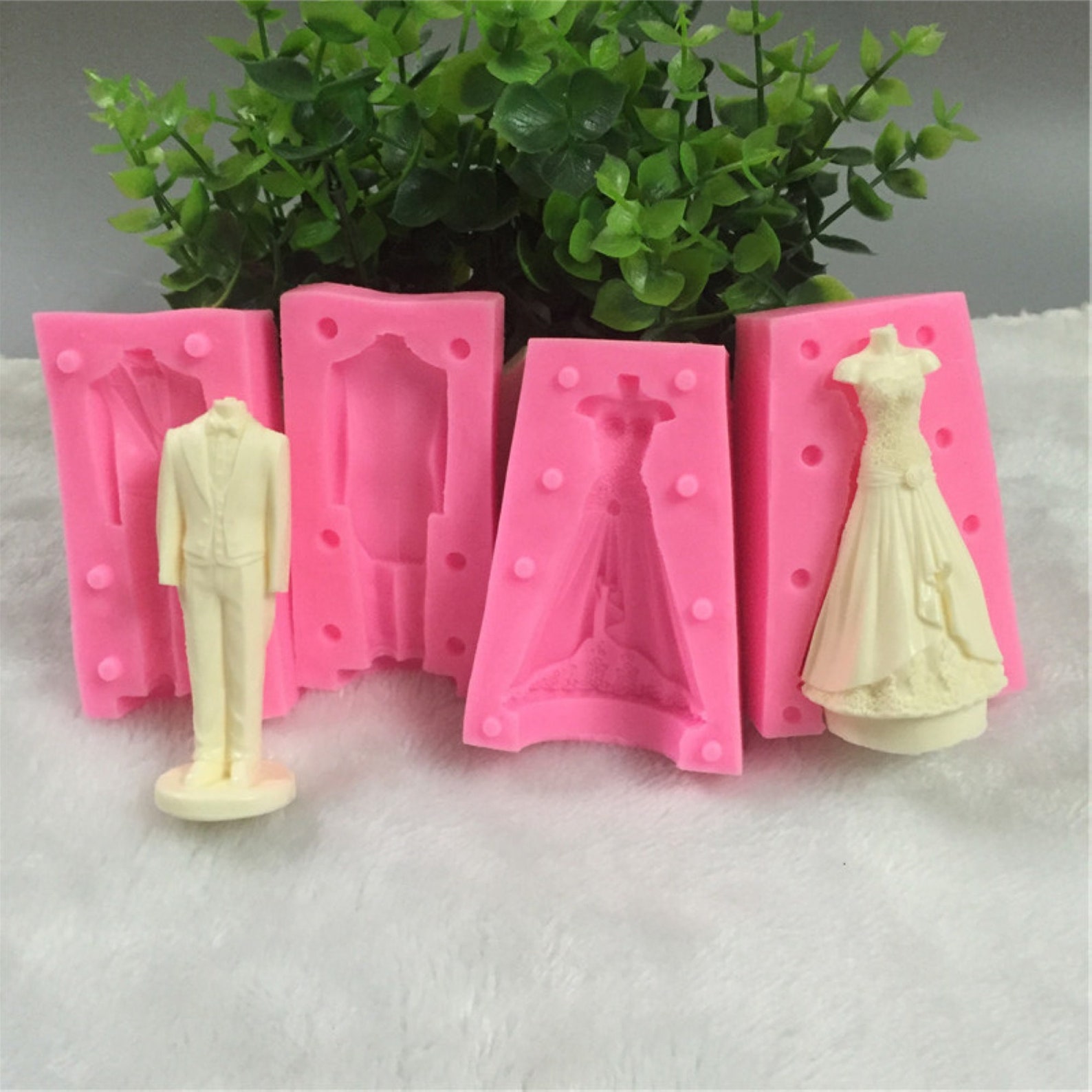3D Bride Groom Silicone Mold for Fondant Chocolate Gum Paste - Etsy