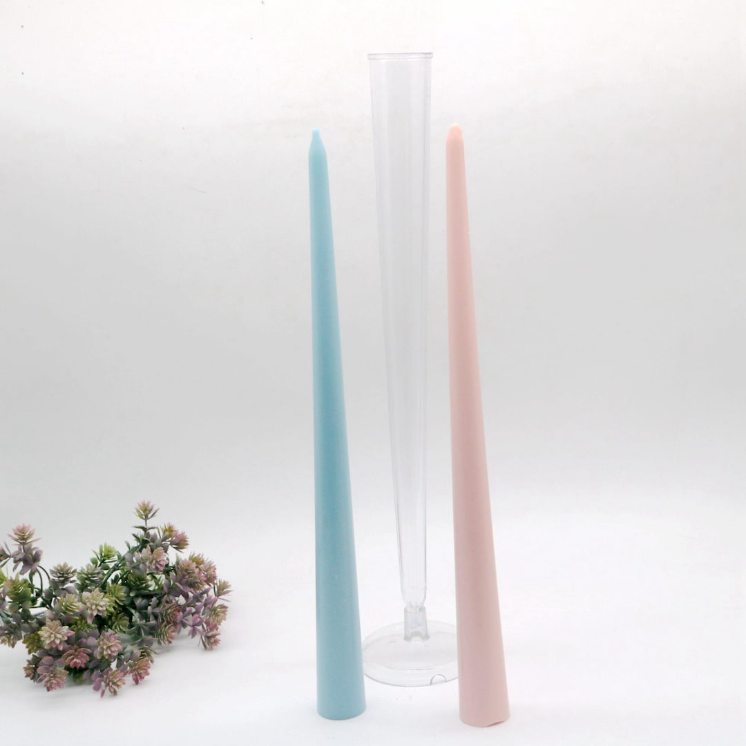 Long Cone Candle Mold Church Wedding Candles Soy Wax Beewax Candles ...