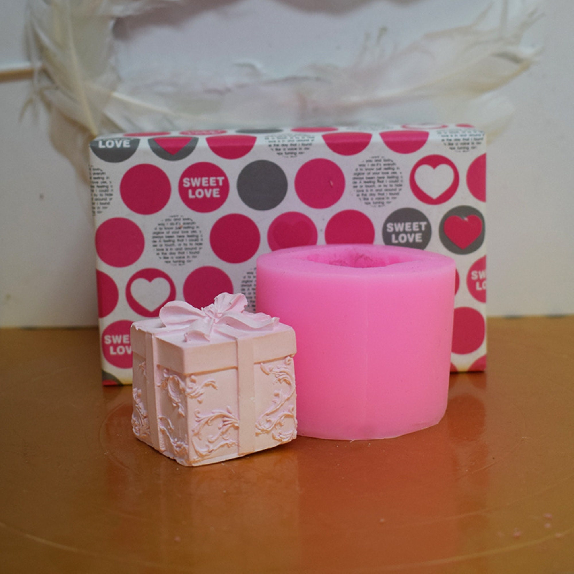 3D Gift Box Mold for Candle Making Fondant Cake Decoration - Etsy