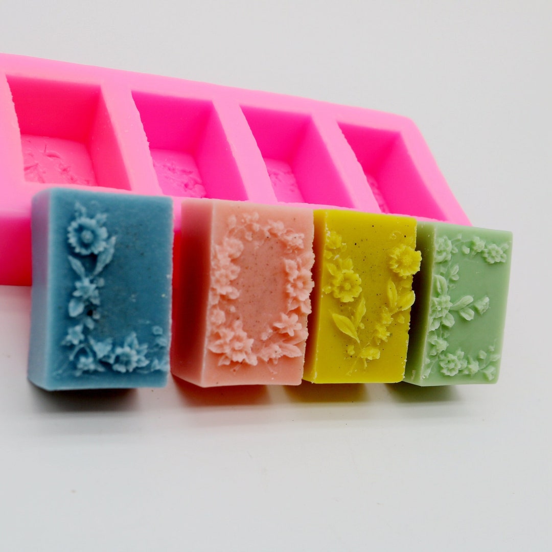 Floral Silicone Soap Mold: Letters Love, Lotion Bar DIY Tool - Etsy
