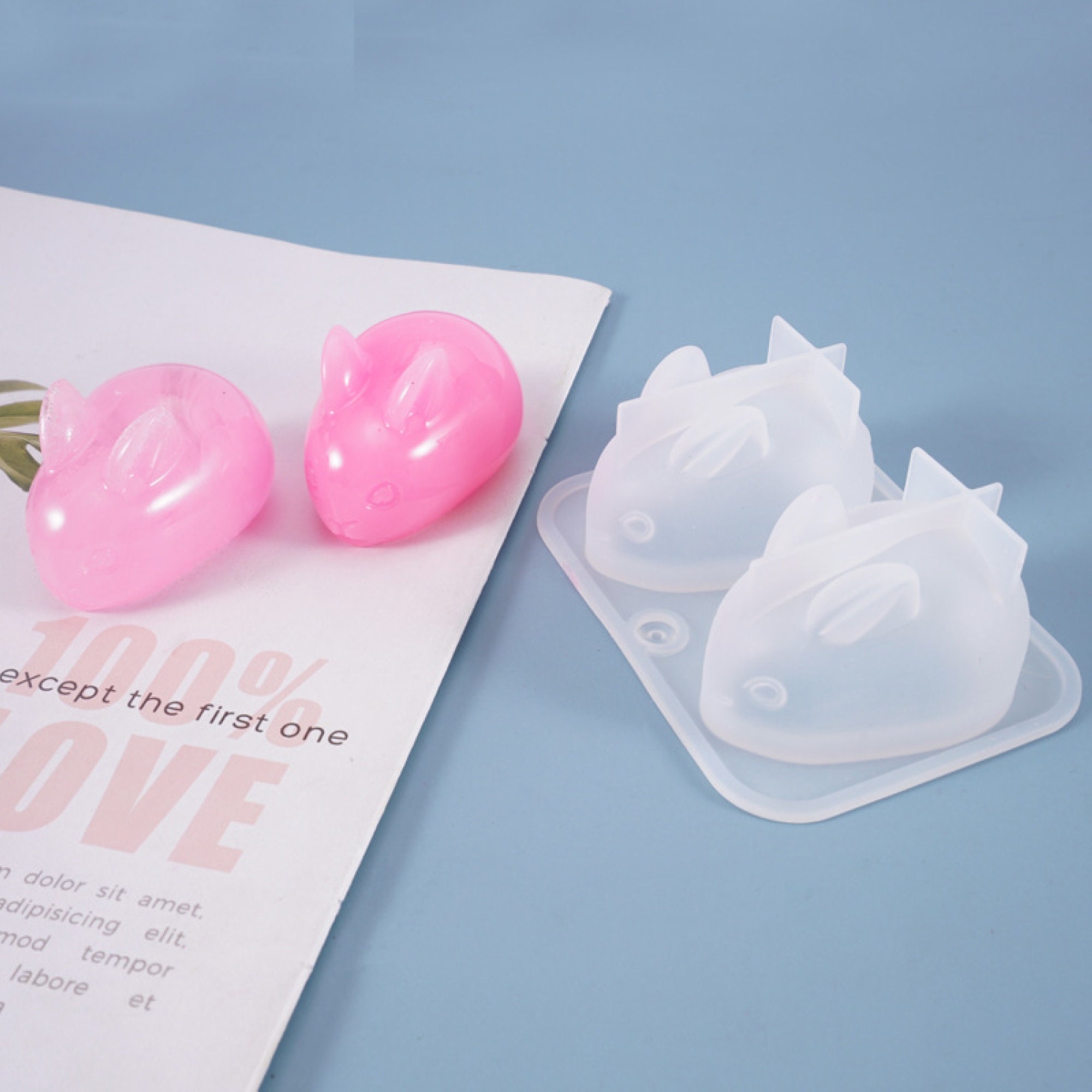 Cute Rabbit Resin Mould / Mold Silicone for Ornament Molding - Etsy