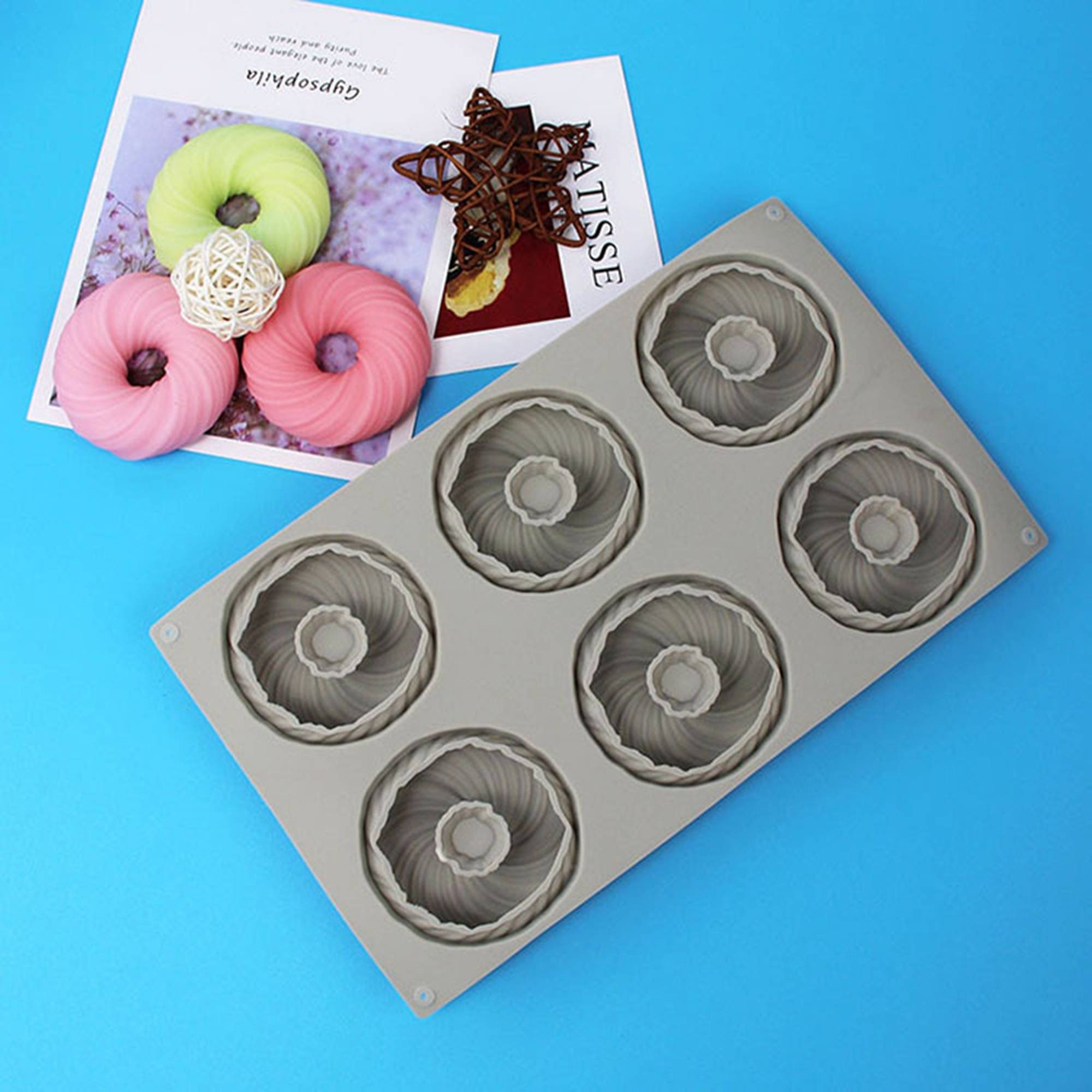 Silicone Doughnut Mould of 6 Cavities for Handmade Soap Lotion - Etsy