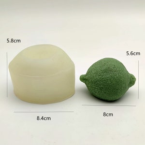 3D Lemon Mold for Candle Mousse Cake Ice Cube Plaster Soap - Etsy