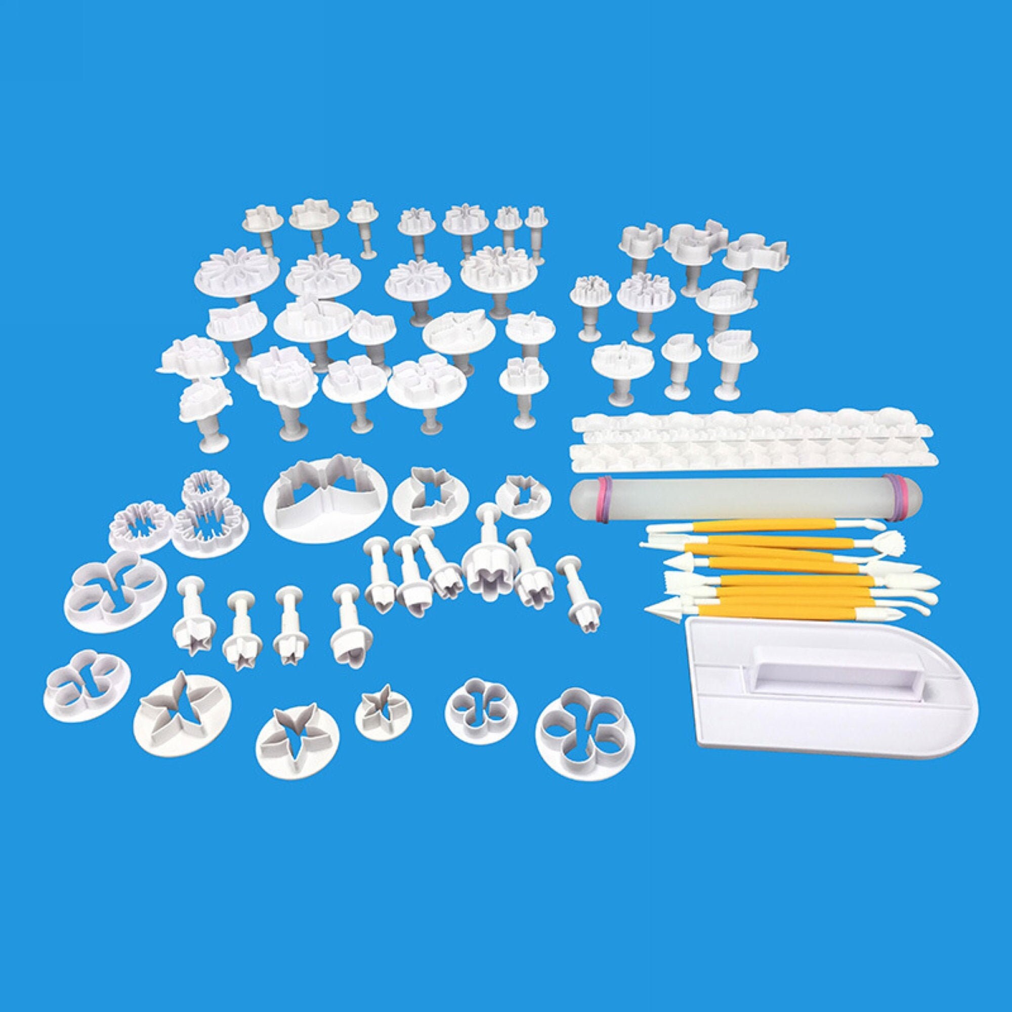 21 Styles 68pcsCookies Fondant Cake Plunger Kit Embosser | Etsy