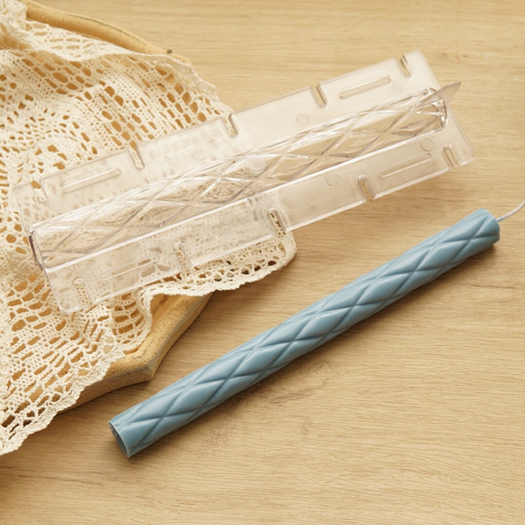 Relief Pillar Candle Mold for Homemade Church Candles Beewax Soy Wax ...