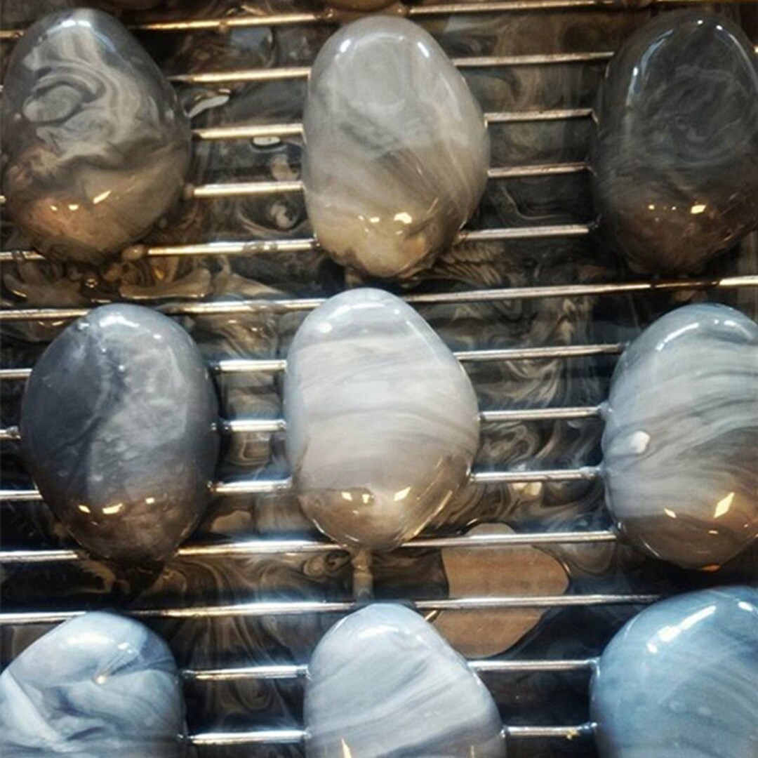 6 Cavities Silicone Stone Mould Cobblestone Mold Mousse Soap Lotion Bar ...