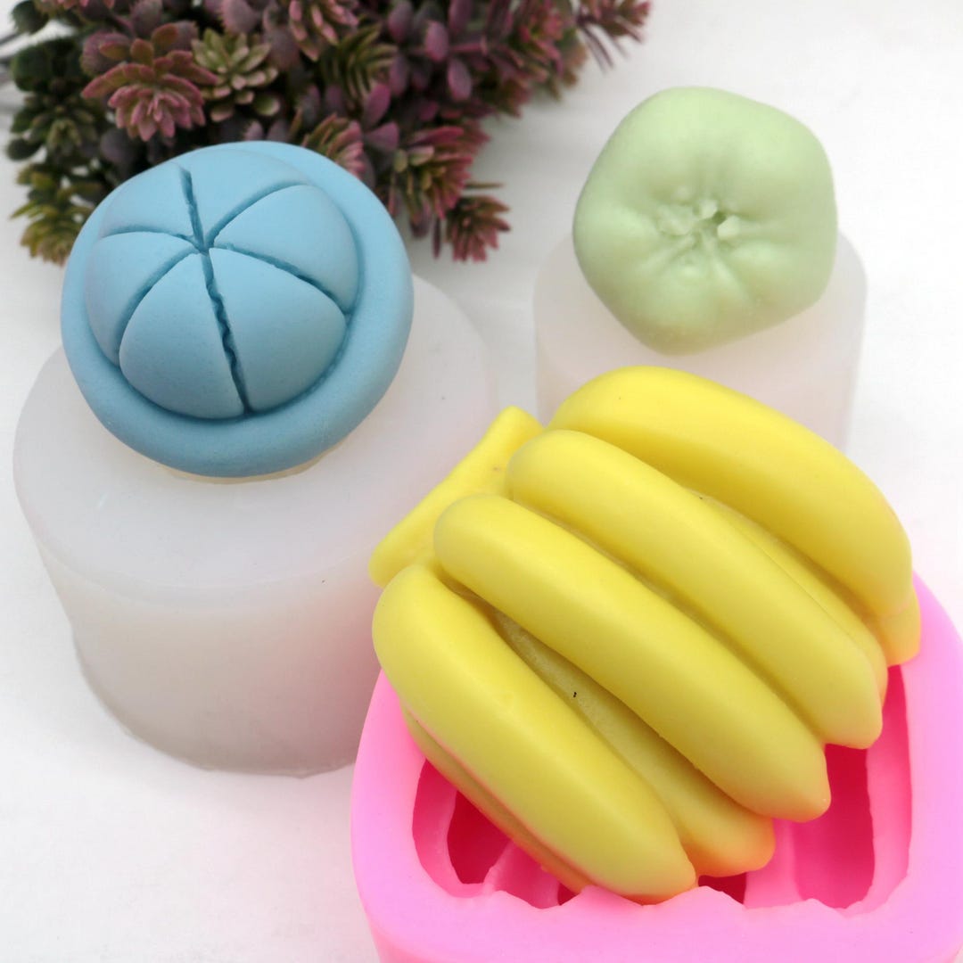 Silicone Banana Mangosteen Hawthorn Mold for Chocolate Candy Pudding ...