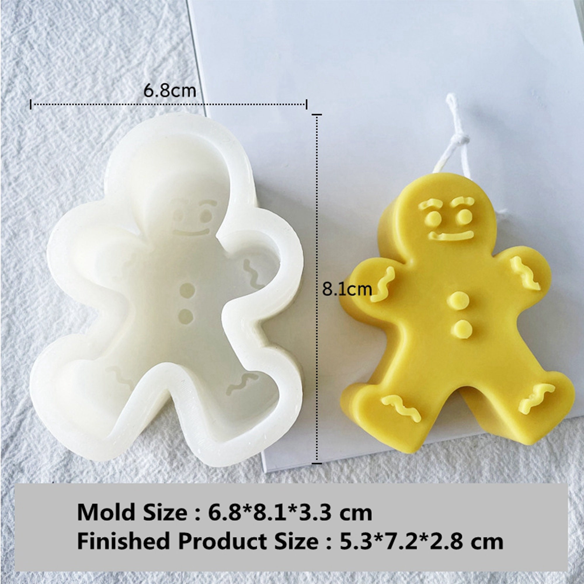 Silicone Gingerbread Man Mold Handmade Cookies Chocolate Wax - Etsy