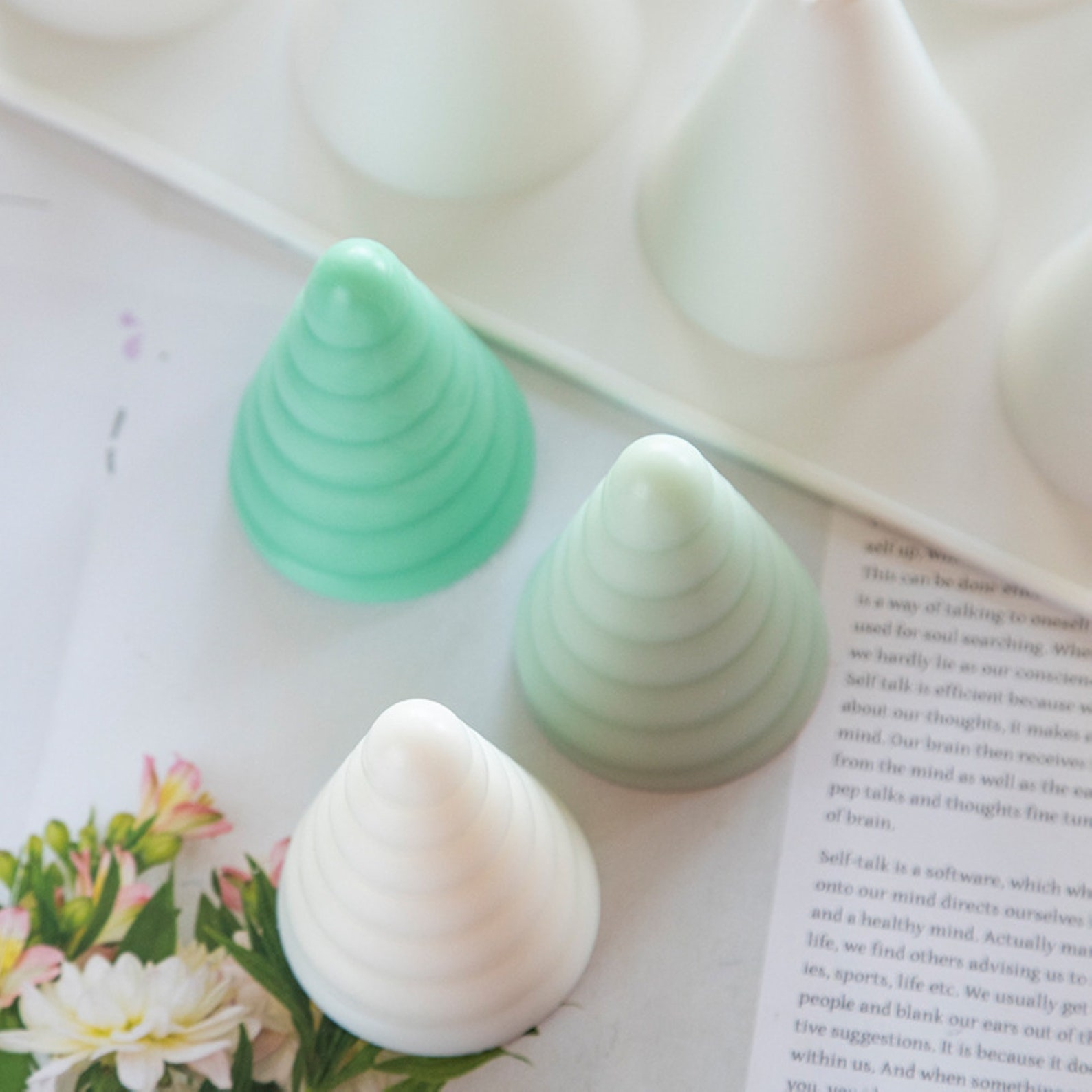 Silicone Cone Screw Mold of 8 Holes for Chocolate Candy Baking - Etsy