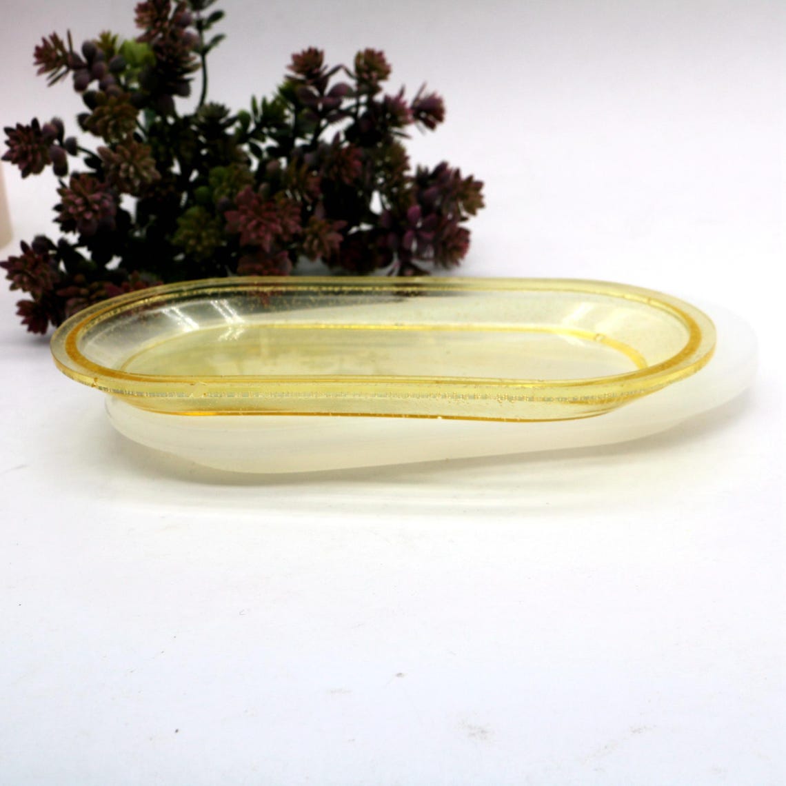 Silicone Elliptical Plate Mold Epoxy Resin Plate Dish Storay Tray ...