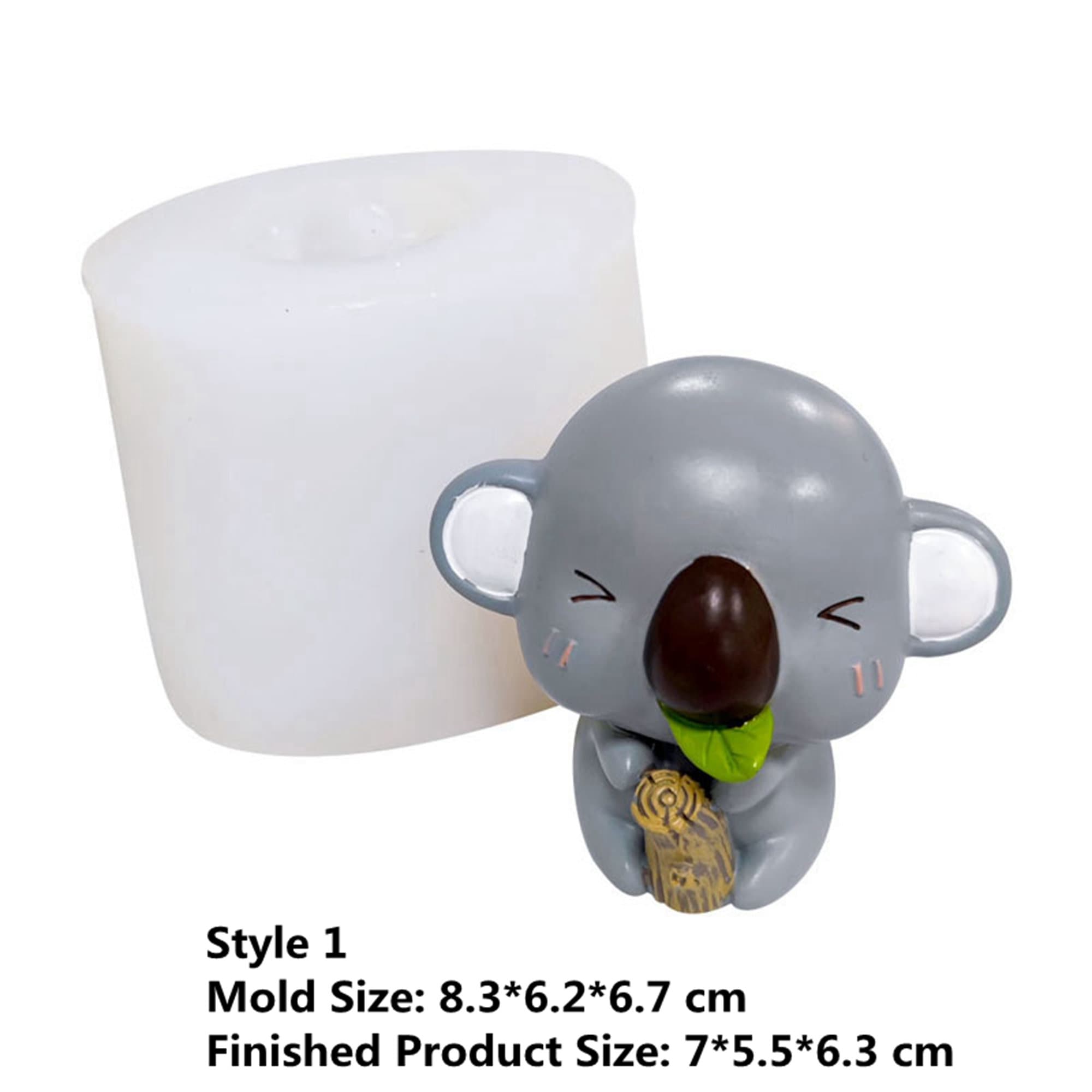 Lovely Koala Mold Silicone Cake Topper Chocolate Candy Mold | Etsy