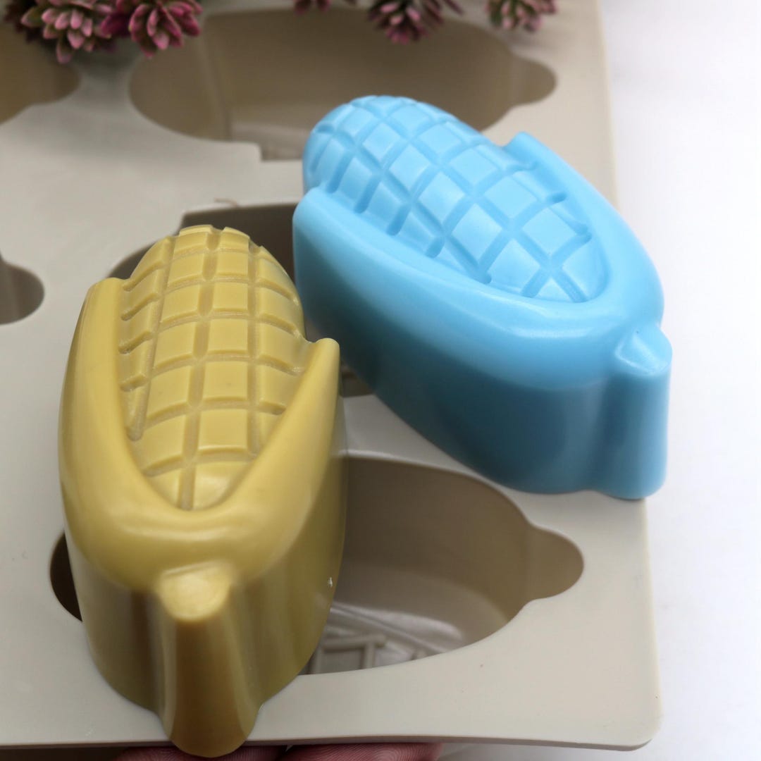 Silicone Corn Mold of 9 Cavities Moulds for Soap Lotion Bar Making Tool ...