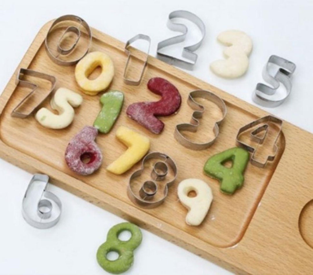Metal Cookie Cutters Numbers Cookie Cutter Set Molds Biscuit - Etsy