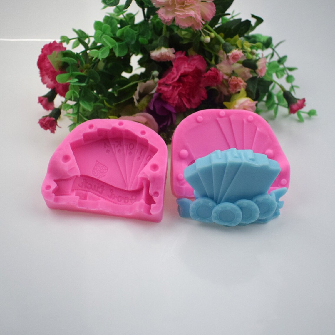 Poker Mold Silicone Cupcake Cake Topper Mold Fondant Mold | Etsy