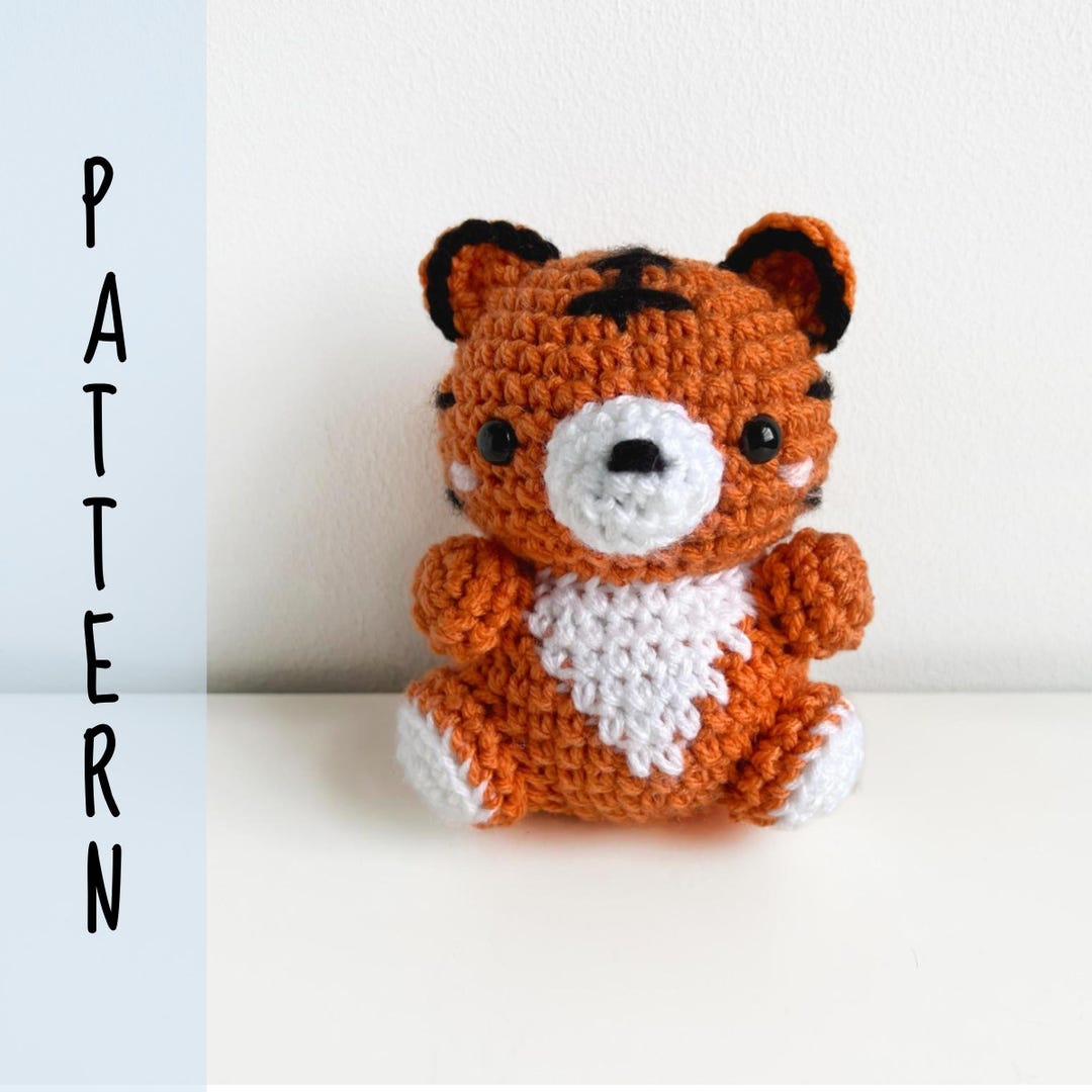 PATTERN: Crochet Chubby Tiger Plushie Pattern - Etsy