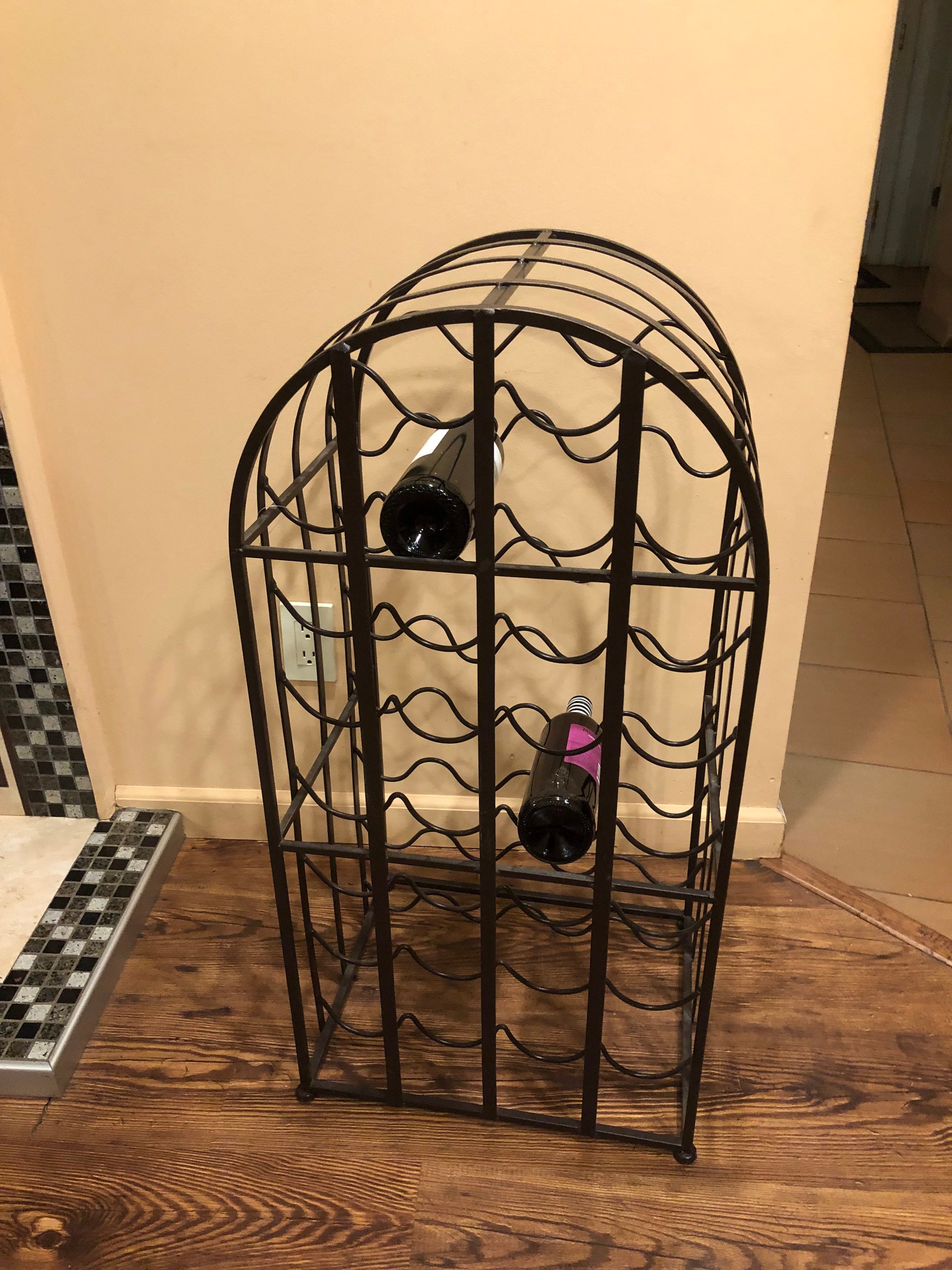 Vintage Floor Wine Bottles Rack for 30 Ps. - Etsy