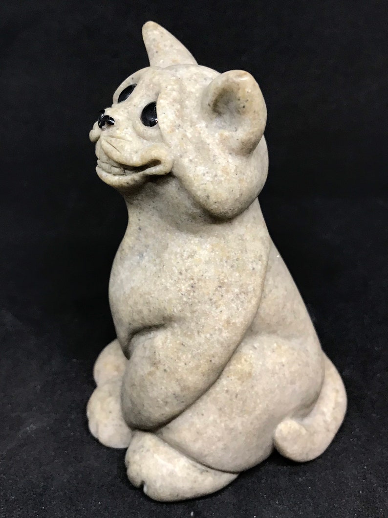 Vintage Quarry Critters Cat Figurines Vintage Stone - Etsy