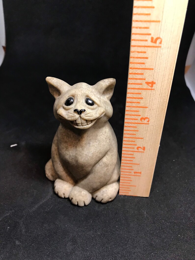 Vintage Quarry Critters Cat Figurines Vintage Stone - Etsy