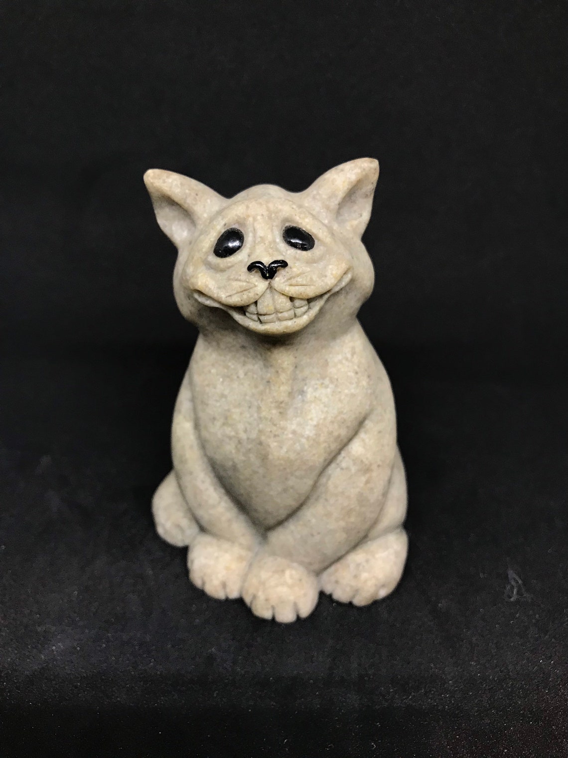 Vintage Quarry Critters Cat Figurines Vintage Stone - Etsy