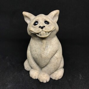 Vintage Quarry Critters Cat Figurines , Vintage Stone Sculpture, Second ...