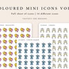 Mini Icons Stickers Sheet Transparent Stickers Planner Stickers Journal ...