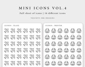 Single Mini Icons Stickers Vol.4 Transparent Stickers - Etsy